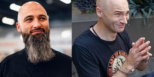 Ks. Michał Olszewski skrajnie wychudzony.