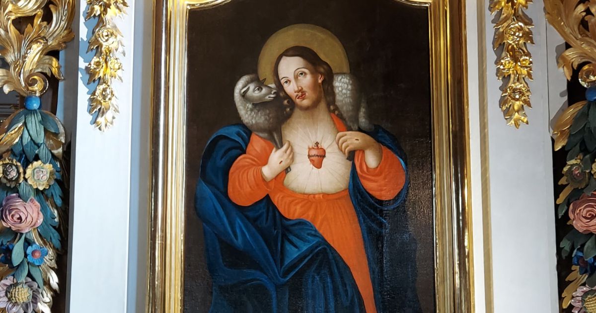 Obraz Najświętszego Serca Jezusa w Milejczycach